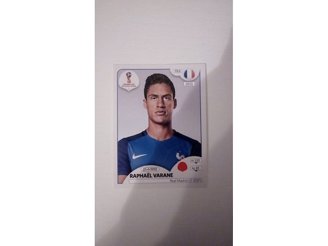 Panini FIFA 2018 Russia sličica broj 183