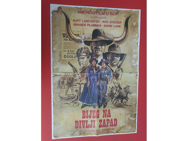BIJEG NA DIVLjI ZAPAD - filmski plakat