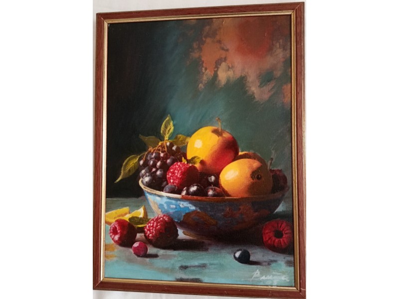 "Sazrelo", uramljeno 28x38 cm.