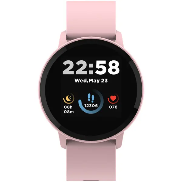 Smart watch, 1.3inches IPS full touch screen, Round watch, IP68 waterproof, multi-sport mode, BT5.0, compatibility with iOS and android, Pi