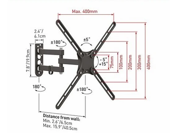 Barkan Nosač za TV E3433 13–65" 36 kg