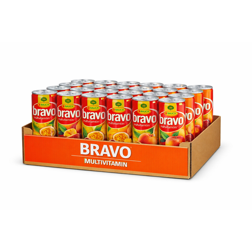 BRAVO limenka Multivitamin 0,25l, 24 kom XXL