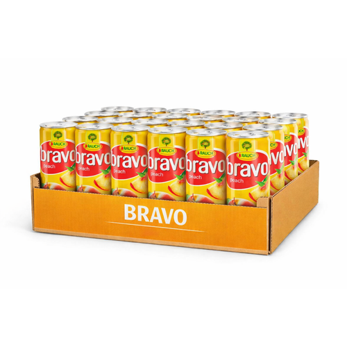 BRAVO limenka Breskva 0,25l, 24 kom XXL