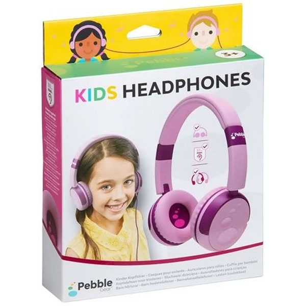 Pebble Gear slušalice za decu pink PG918001M