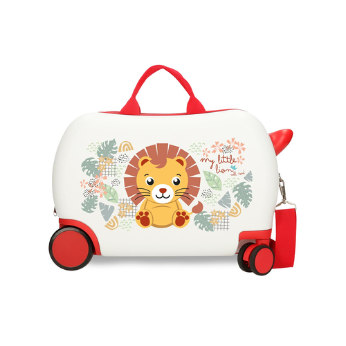 ROLL ROAD HAPPY PETS dečiji kofer na točkićima - bela/crvena