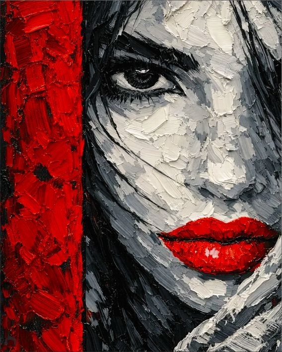 Nadia, uramljena slika 40x50cm , 50x70cm i 60x80cm