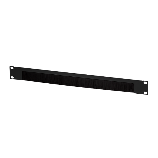 Logilink 19" blank panel 1U sa četkicama, crna