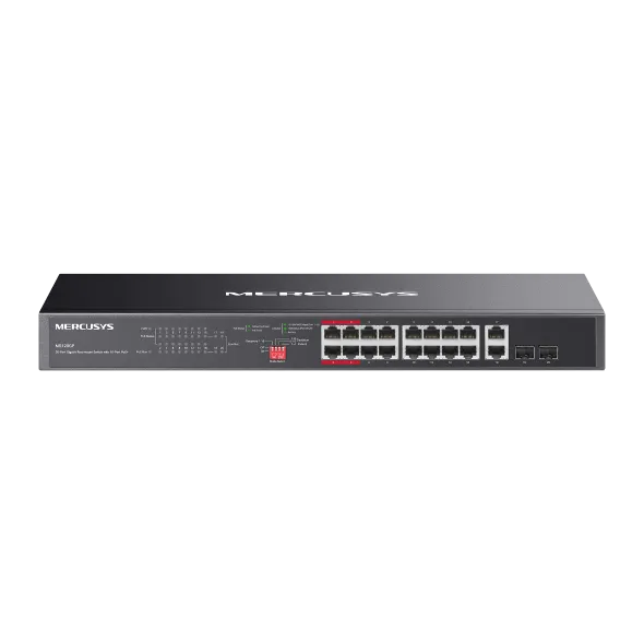Mercusys MS120GP V1.0 20-Port Gigabit Rackmount Switch with 16-Port PoE+