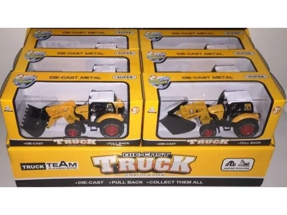 Igračka traktor 9.5cm metal plastika