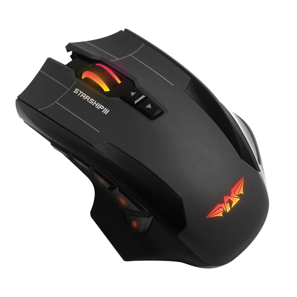 ARMAGGEDDON Starship III RGB NRO-5 Laser USB Gaming Mouse