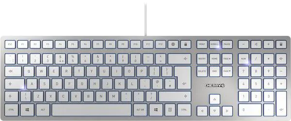 Cherry KC-6000 Slim tastatura, YU, bela/srebrna