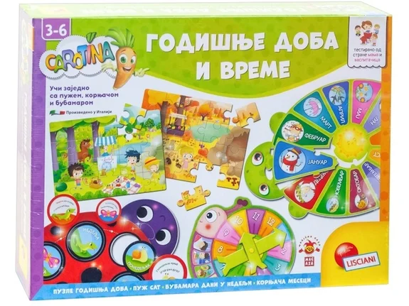 Lisciani Edukativna igra Godišnja doba i vreme Carotina SR