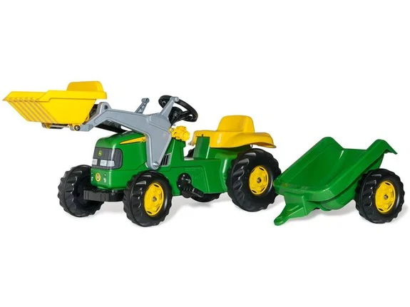 Rolly Toys Traktor sa kašikom i prikolicom J.D.