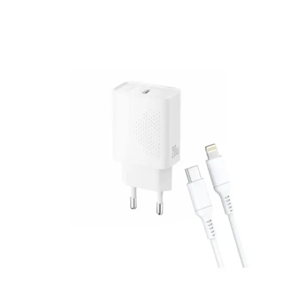 Kućni punjač XO L160 fast 20W Type C + lightning kabal