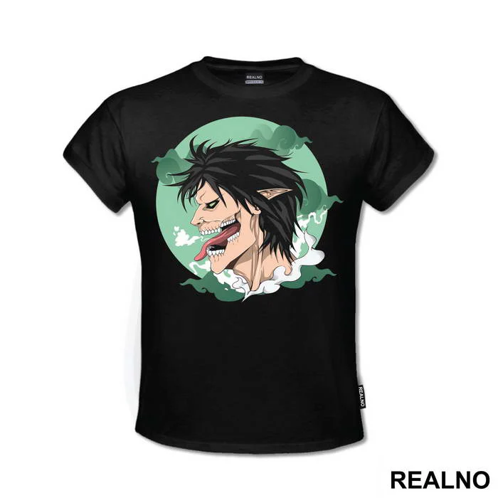 Eren Titan Form Green Smoke - Attack On Titan