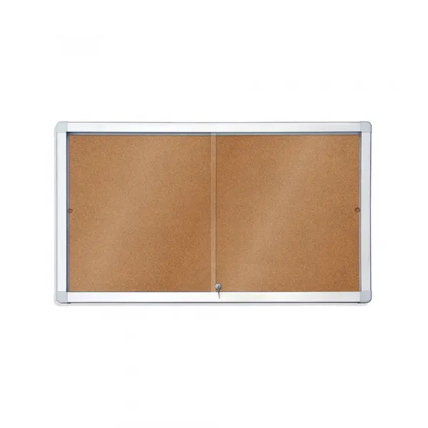 Tabla oglasna Rocada 8xA4, plutana, klizna vrata, 94 x 68