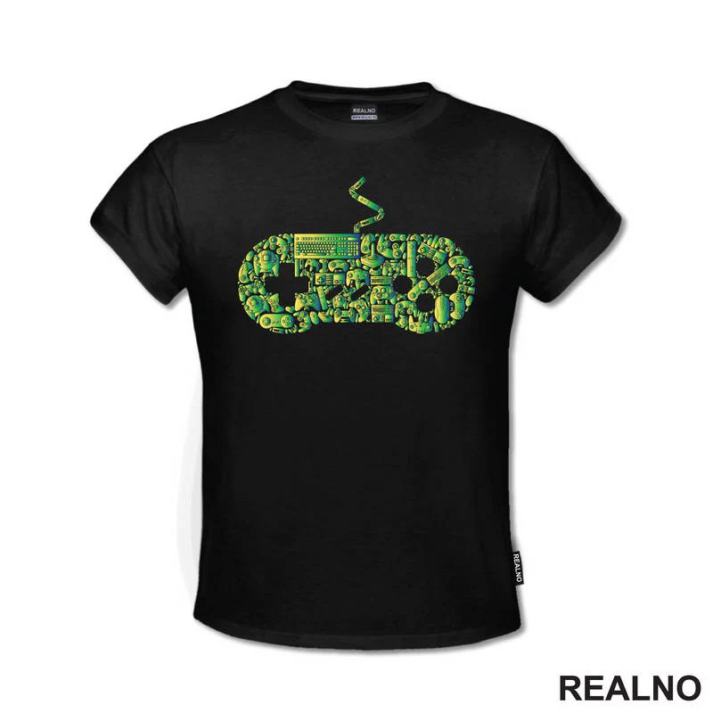 Joystick - Green - Geek - Majica