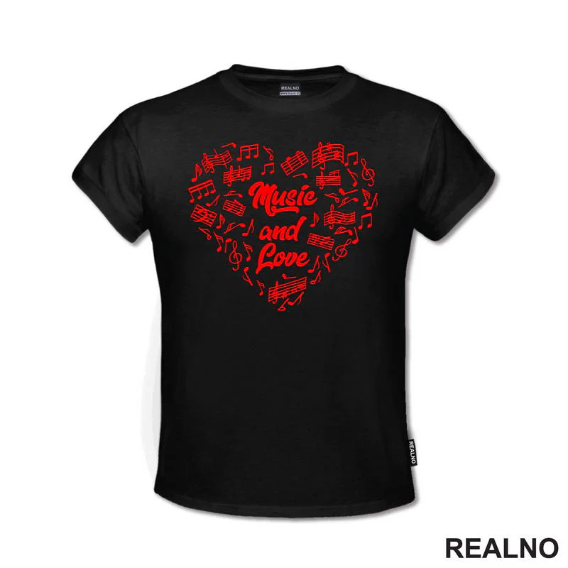 Music And Love - Muzika - Majica