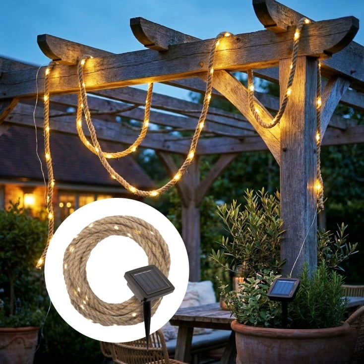 Solarni led niz konopac 5m 52 led MxropeID: EK000857033