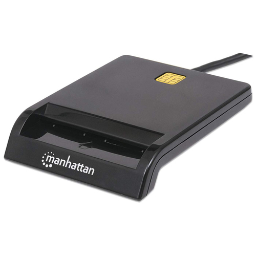 USB smart card reader Manhattan 102049, black