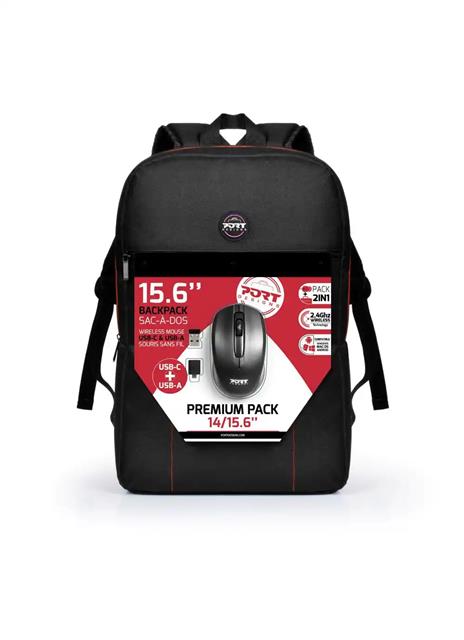 Ranac za Laptop 15.6 Port Premium BP + miš