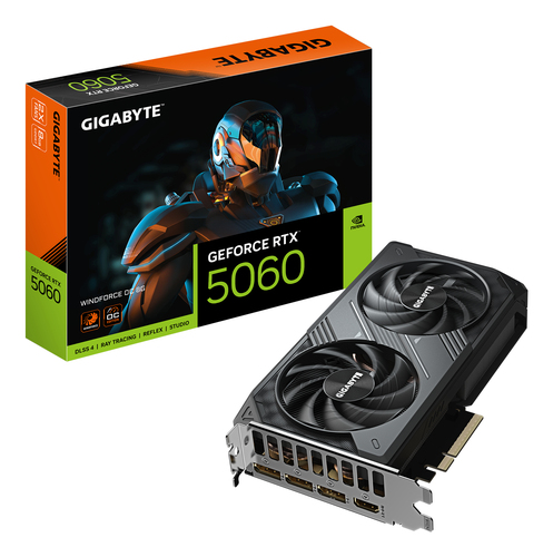 Grafička karta Gigabyte GeForce RTX 5060 Windforce OC GV-N5060WF2OC-8GD 8GB GDDR7