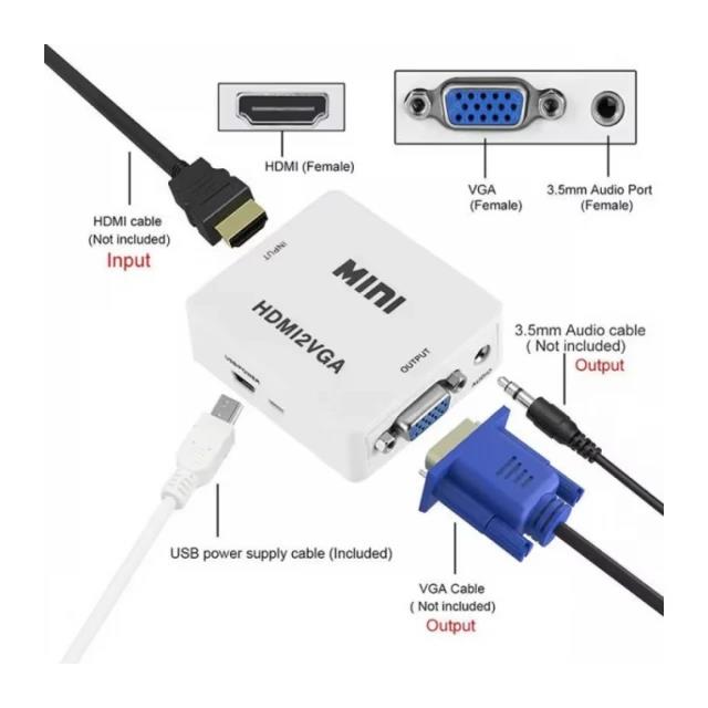 Konverter HDMI na VGA pasivni STAR