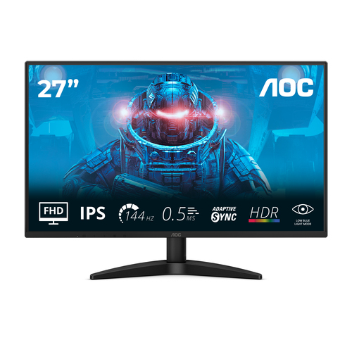 Monitor AOC 27B36X 27"/IPS/1920X1080/144Hz/0.5ms MPRT/HDMI,DP/Adaptive sync/VESA/crna