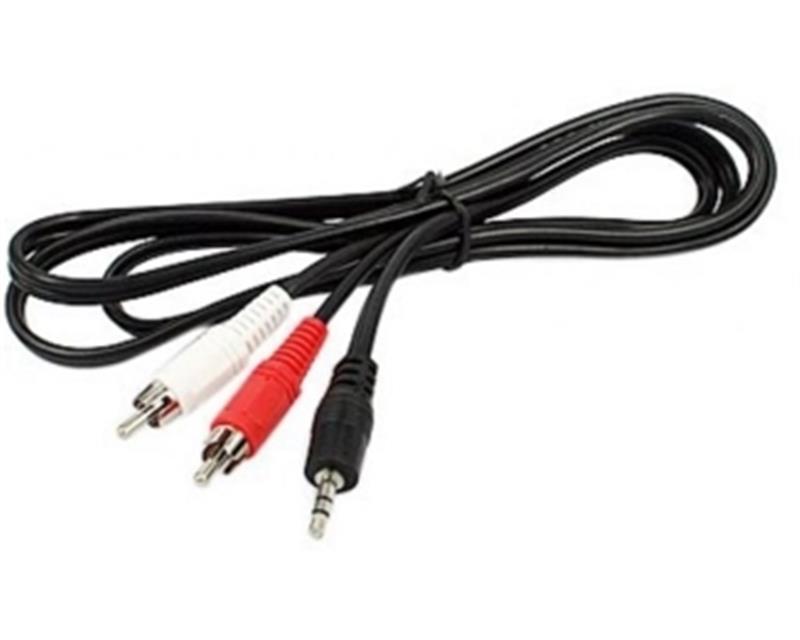 Kabl audio 3.5mm - 2xRCA 5m crni