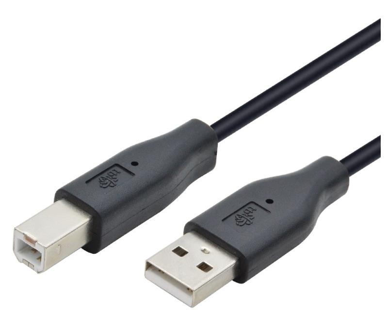 Kabl USB A - USB B M/M 3m crni
