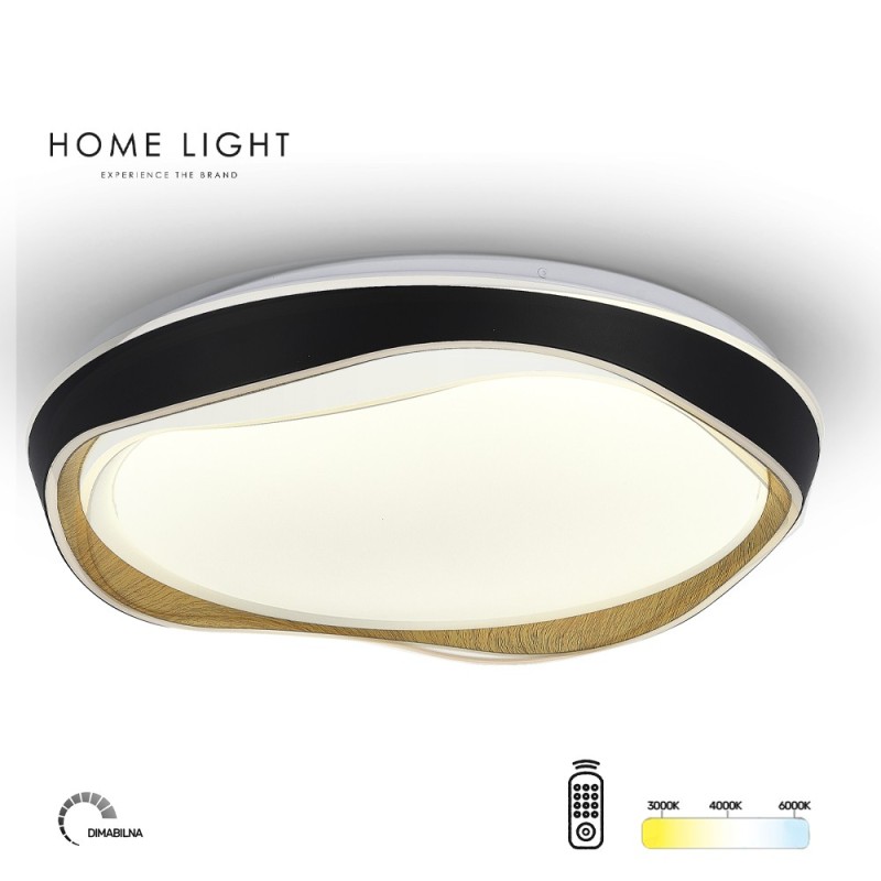 1 SOLEA 108 LED PLAFONJERA 24/48W CCT CRNA/DRVO DIMABILNA 202580