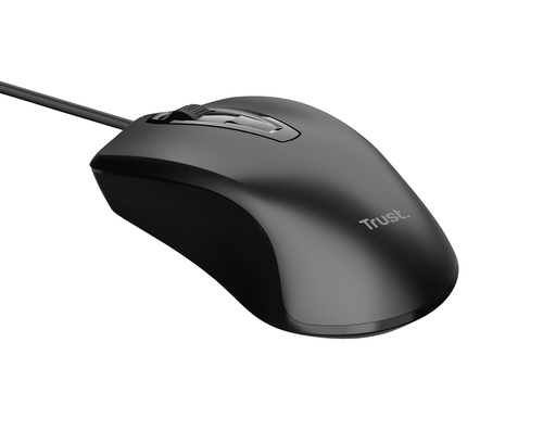 Miš TRUST Basics žični/1200dpi/crna
