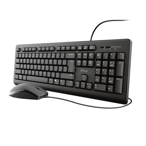 Tastatura+miš TRUST Primo žični set/SRB/crna