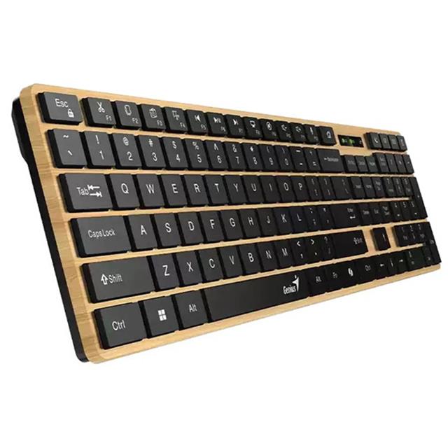 SlimStar 7250BT, AI, Pine Wood YU wireless tastatura