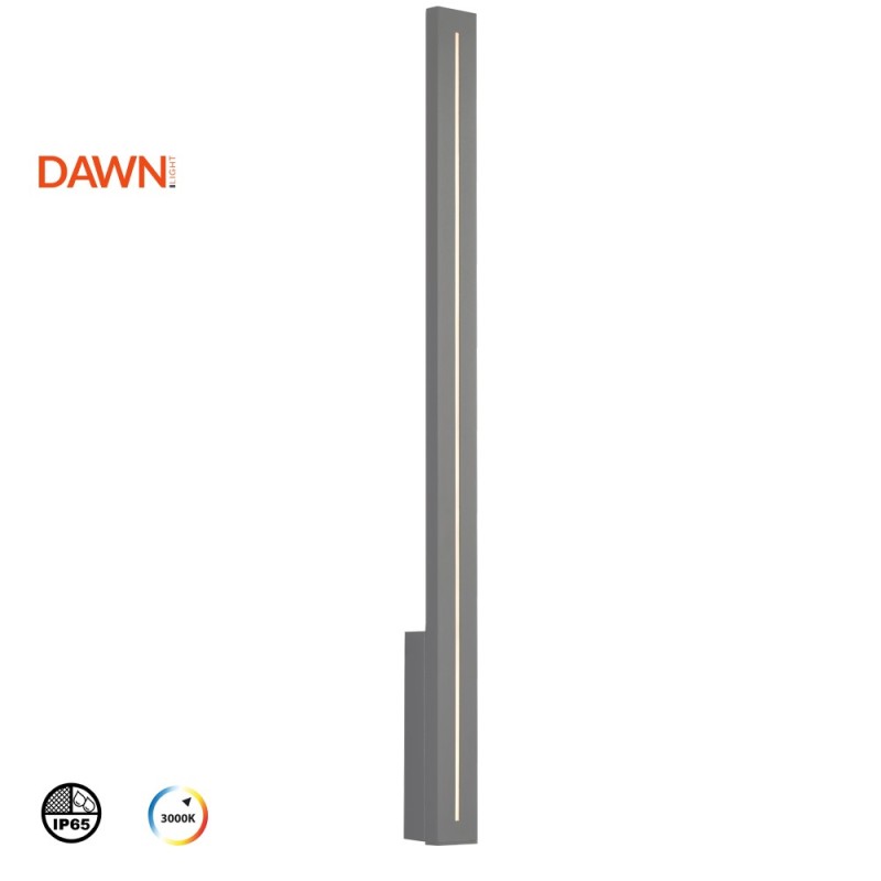 1 LED SPOLJNA LAMPA 1007D ZIDNA 12W 3000K IP65 SIVA 250526