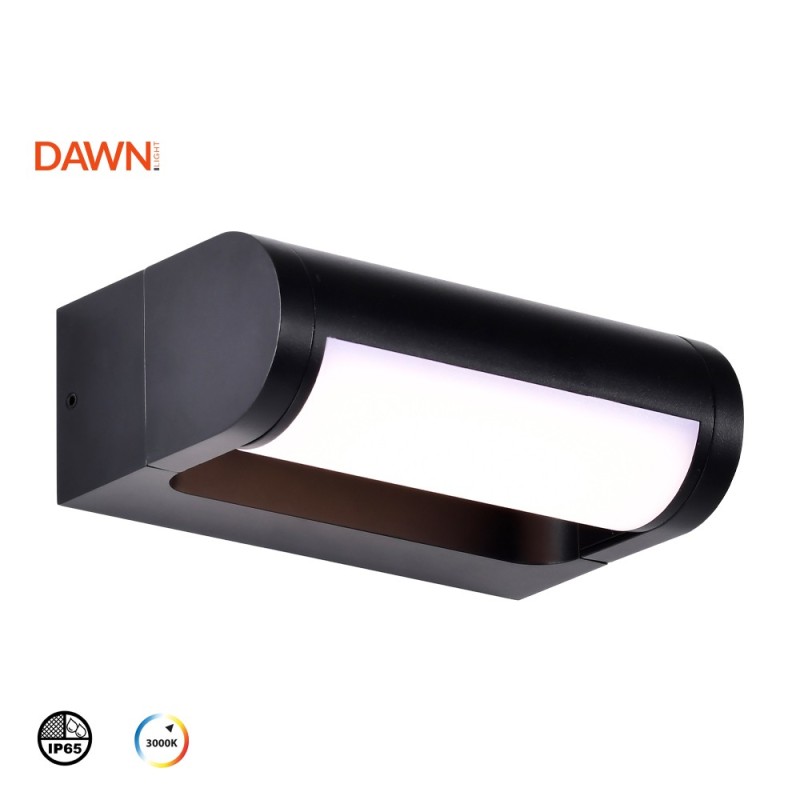1 LED SPOLJNA LAMPA 1018 ZIDNA 12W 3000K IP65 CRNA 250528