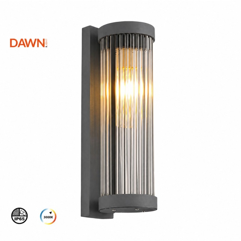 1 LED SPOLJNA LAMPA 1019 ZIDNA 12W 3000K IP65 SIVA 250527