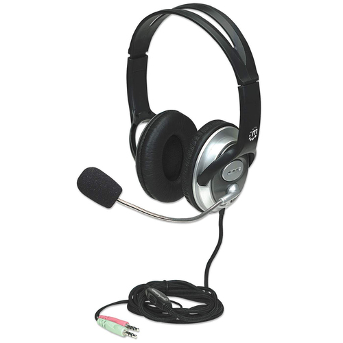 Slušalice sa mikrofonom Manhattan Classic 175555, black