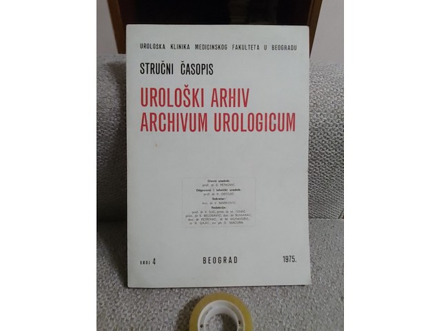 Urološki arhiv 4 1975