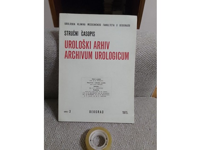 Urološki arhiv 3 1975