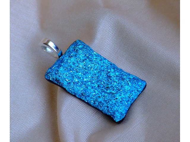 PRIVEZAK Dichroic Staklo - TIRKIZNI KRINKL 2