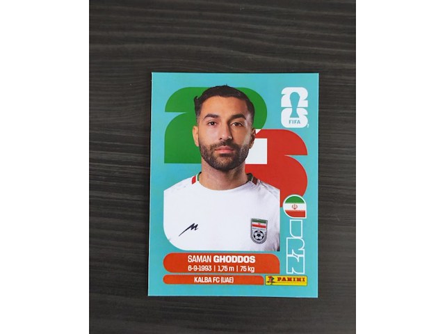 Panini FIFA 2026 USA IRN 12