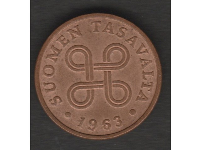 1 Penni - 1963 - Finland, Finska