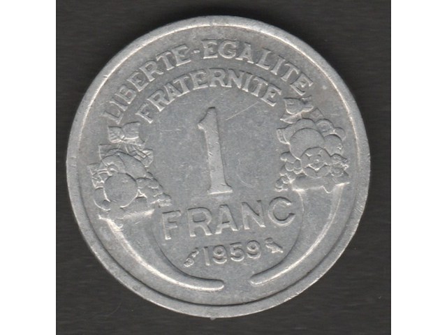1 Franc, Franak - 1959 - Francuska, France