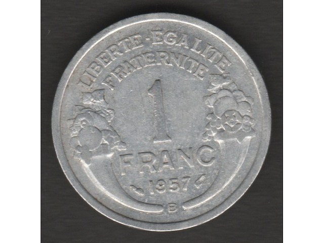 1 Franc, Franak - 1957 B - Francuska, France