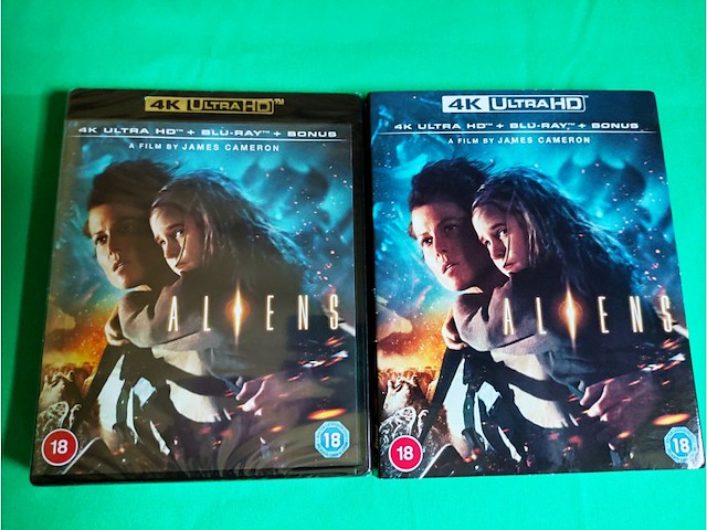 ALIENS 4K Ultra HD + Bluray 3-Disc Set NOVO u celofanu