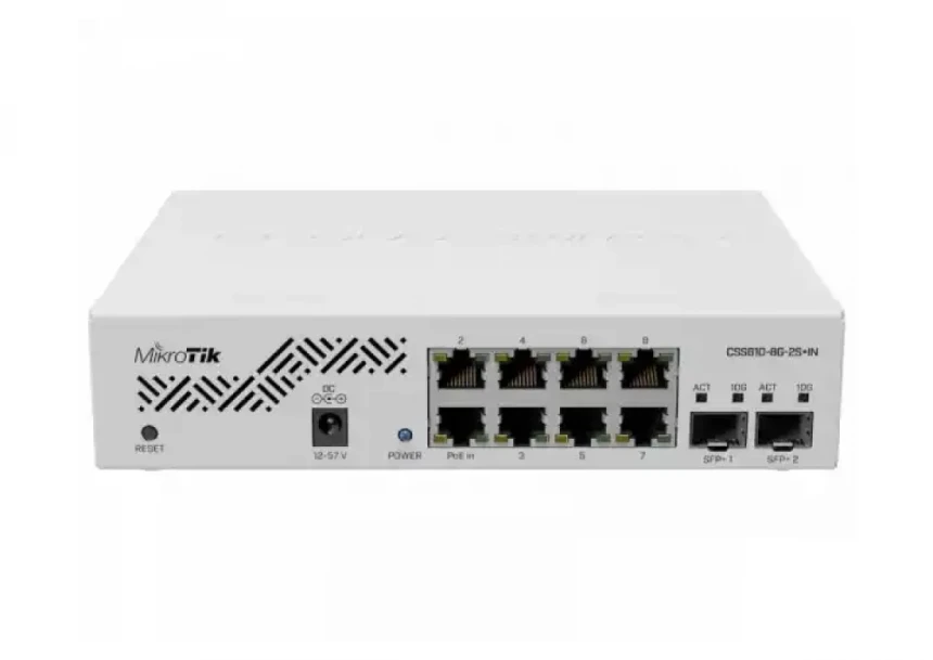 MikroTik CSS610-8G-2S+IN upravljiv svič sa 8x Gb RJ45 + 2 x 10Gbe