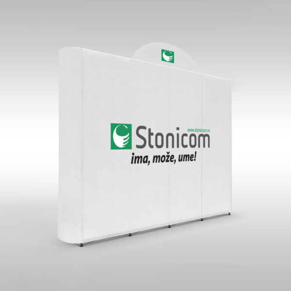 Backwall (pop up) baner – sa ekstenzijom
