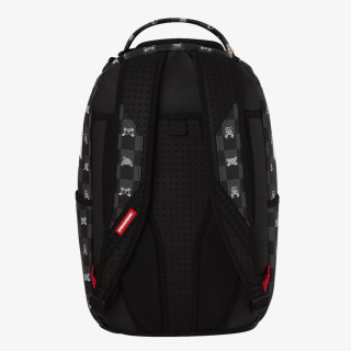 SPRAYGROUND Ranac GRAY PEEKING CHARACTER CHECK BACKPACK