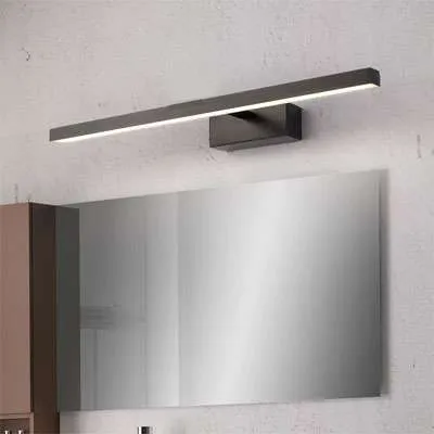 Crna zidna lampa za ogledalo 8W